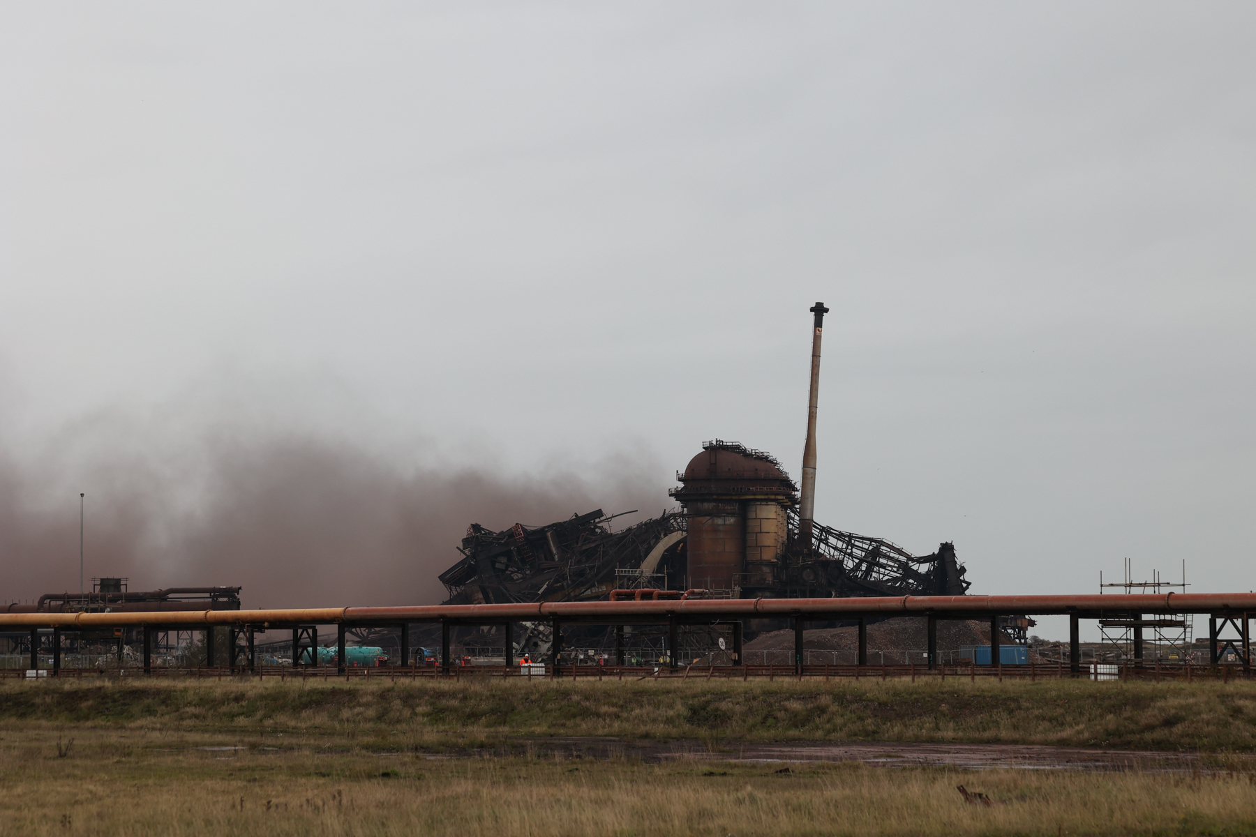Historic day as famous Redcar blast furnace comes down - North East ...